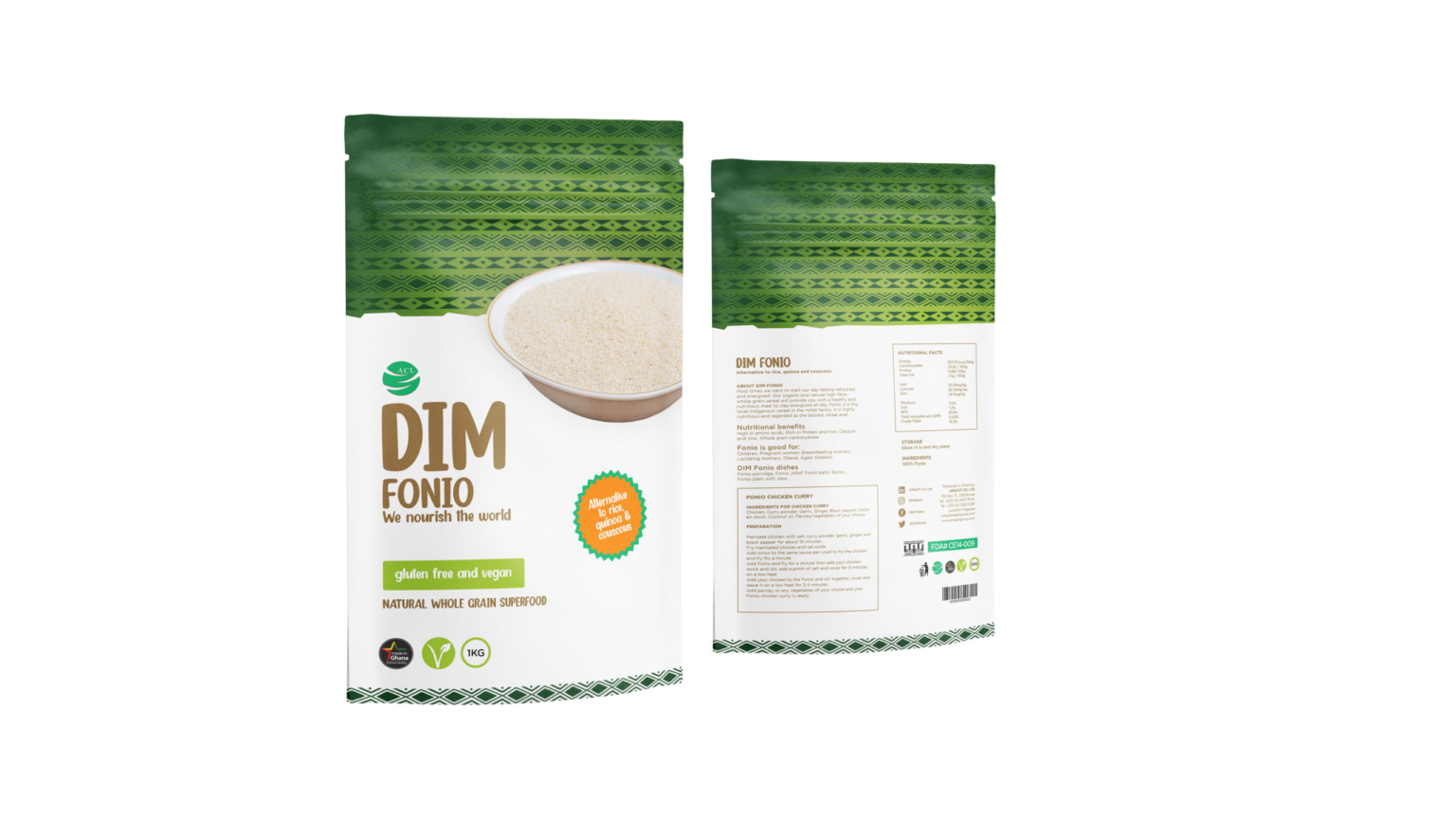 DIM Fonio Cereal 1Kg – Amaati Company Limited
